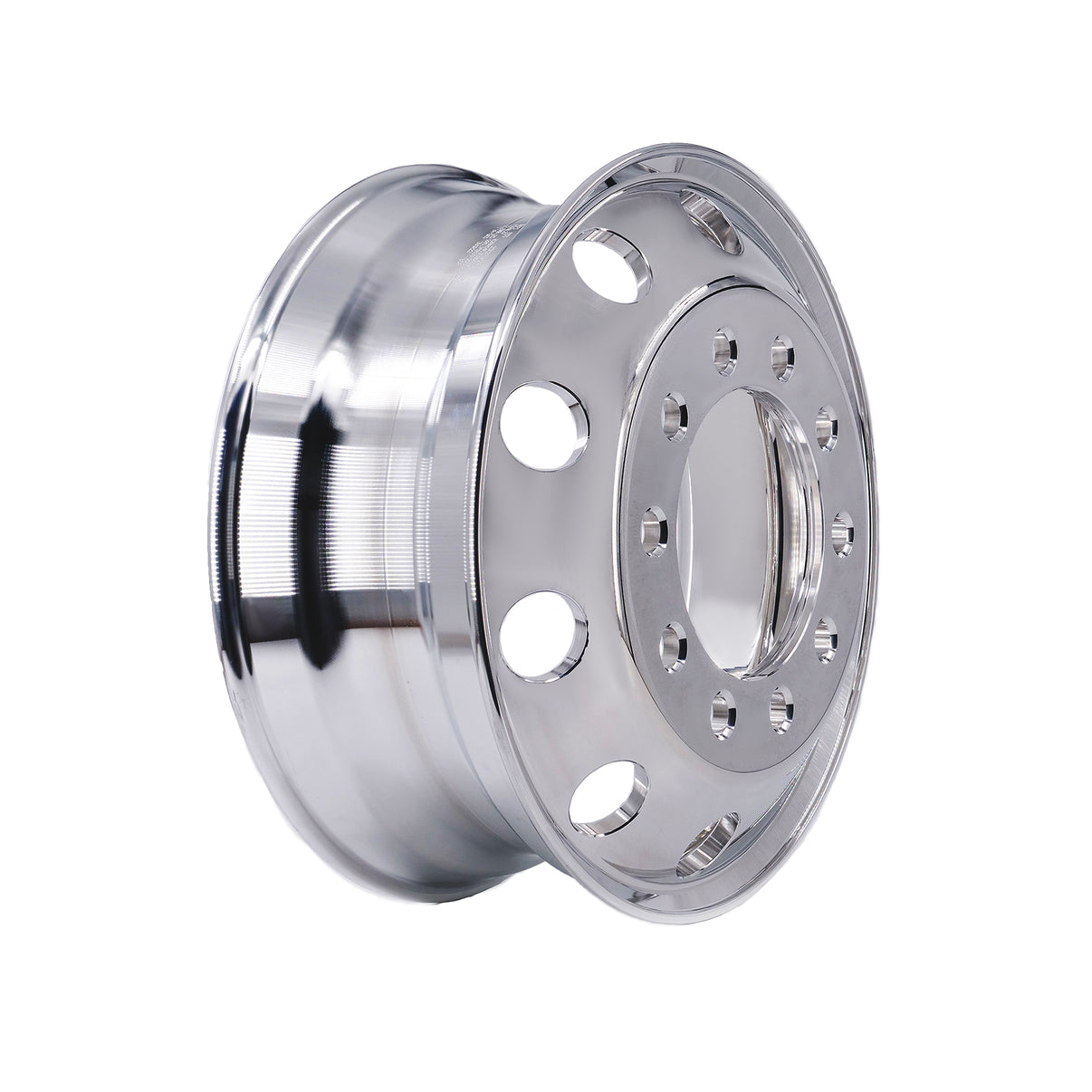 22.5x8.25 Stud Pilot Truck Wheels Forged Aluminum Rims Both-Side Mirro ...